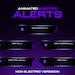 Animated Electric Stream Alerts // Animated Twitch Alerts // Purple ...