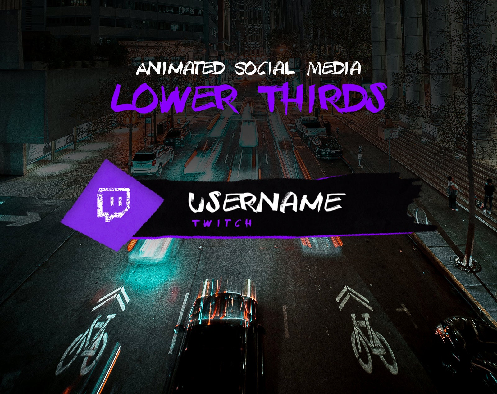 Custom Animated Social Media Lower Thirds: Stream Pop-ups - Etsy