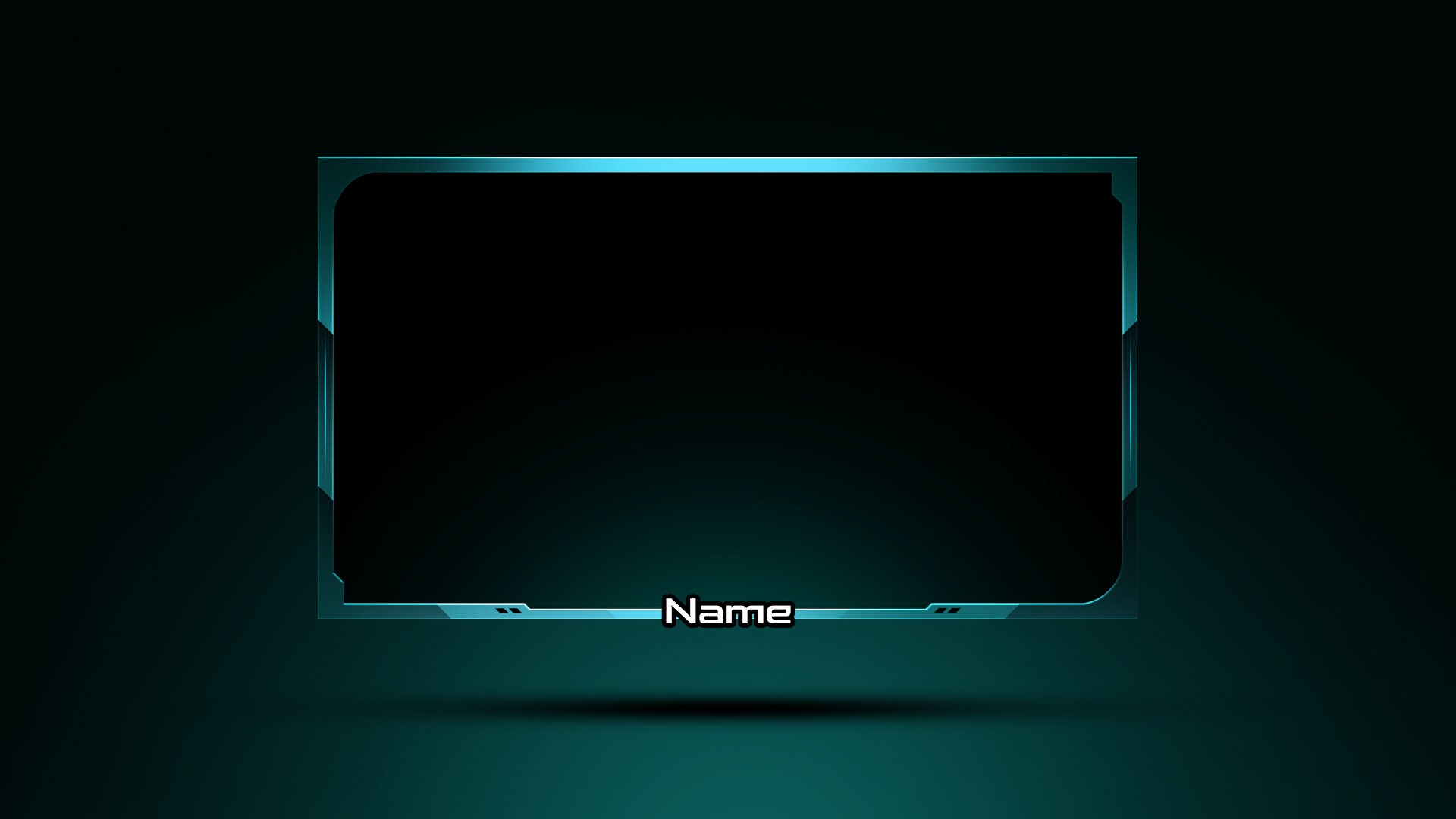 Minimal Blue Webcam Overlay // Animated Light Blue Webcam Overlay ...