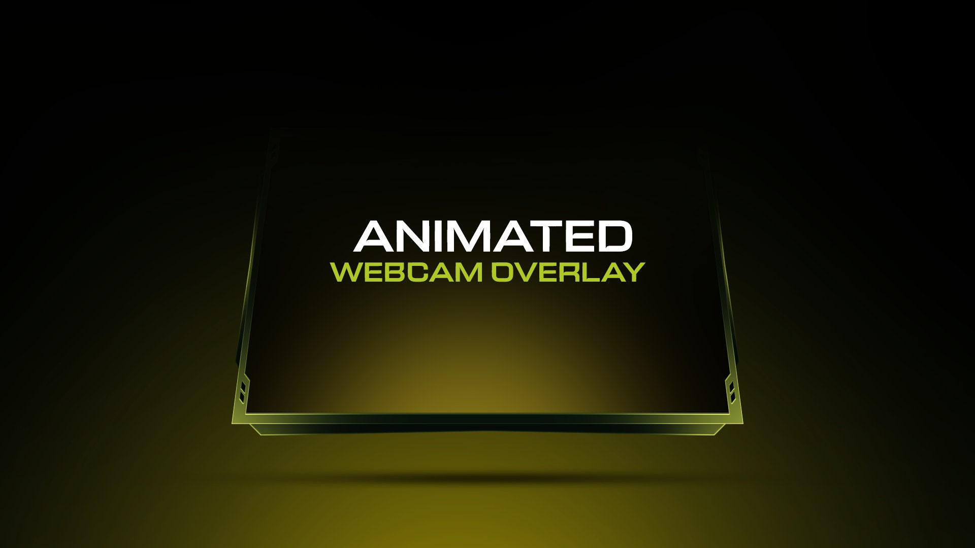 Animated Green Webcam Overlay: Minimal Stream Overlay Template - Etsy