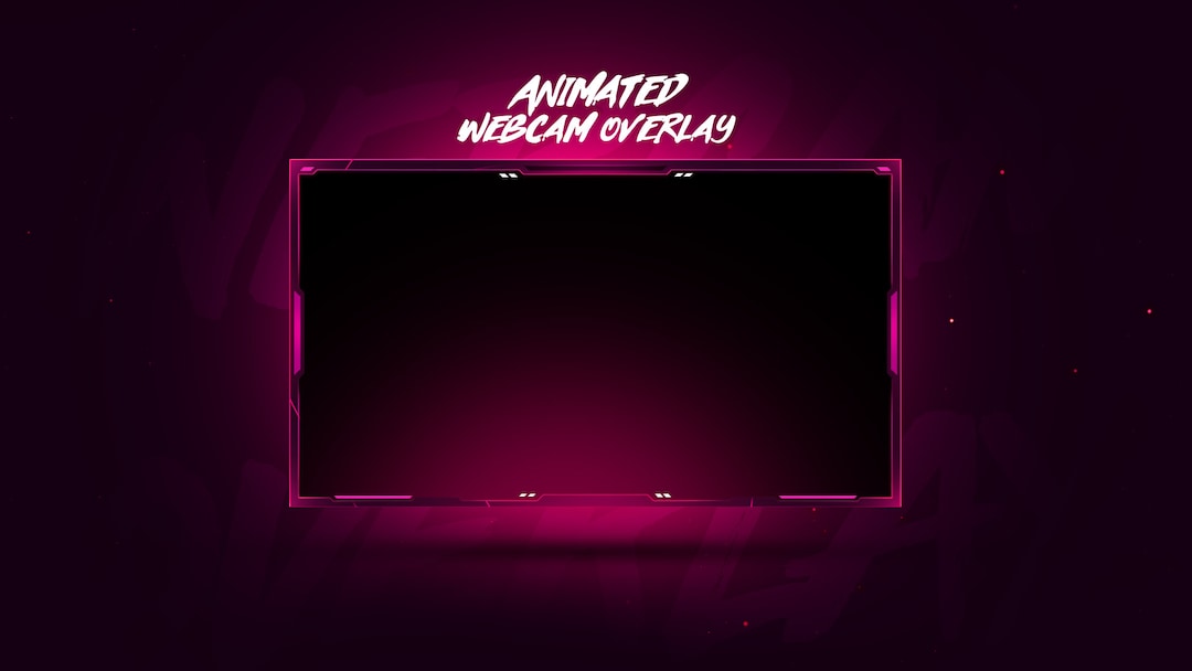 Clean Animated Webcam Overlay // Animated Webcam Overlay Template for ...