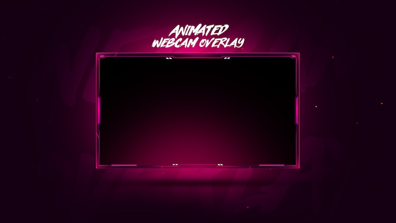 Clean Animated Webcam Overlay // Animated Webcam Overlay Template for ...