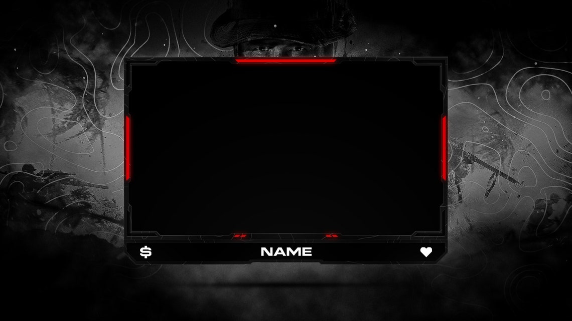 COD Modern Warfare Webcam Overlay // Animated Webcam Overlay Template ...