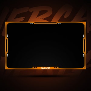 Clean Animated Webcam Overlay // Orange Animated Webcam Overlay ...