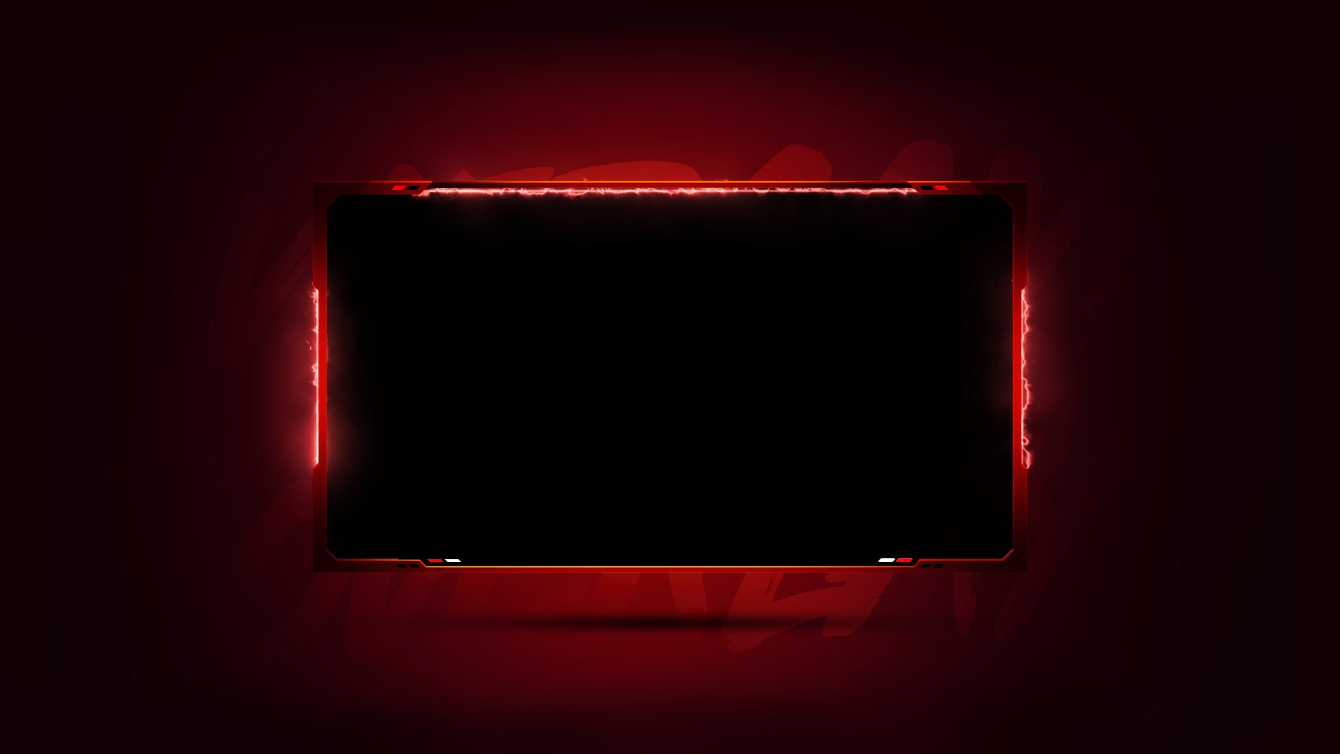 Red Electric Webcam Overlay // Animated Webcam Overlay Template ...
