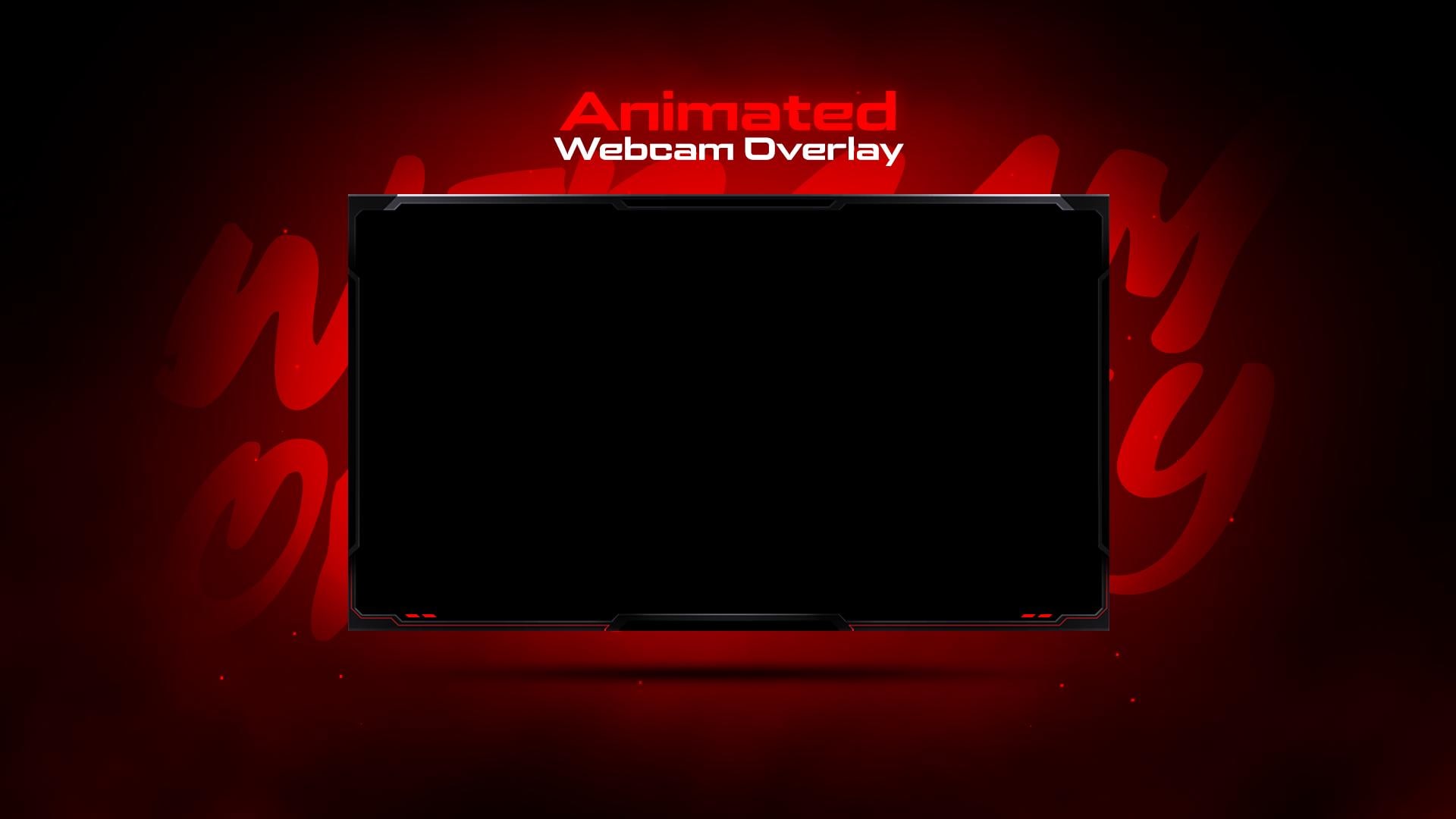 Animated Red Webcam Overlay: Streamer Facecam Template - Etsy