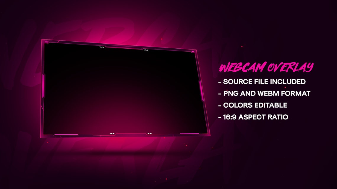 Clean Animated Webcam Overlay // Animated Webcam Overlay Template for ...