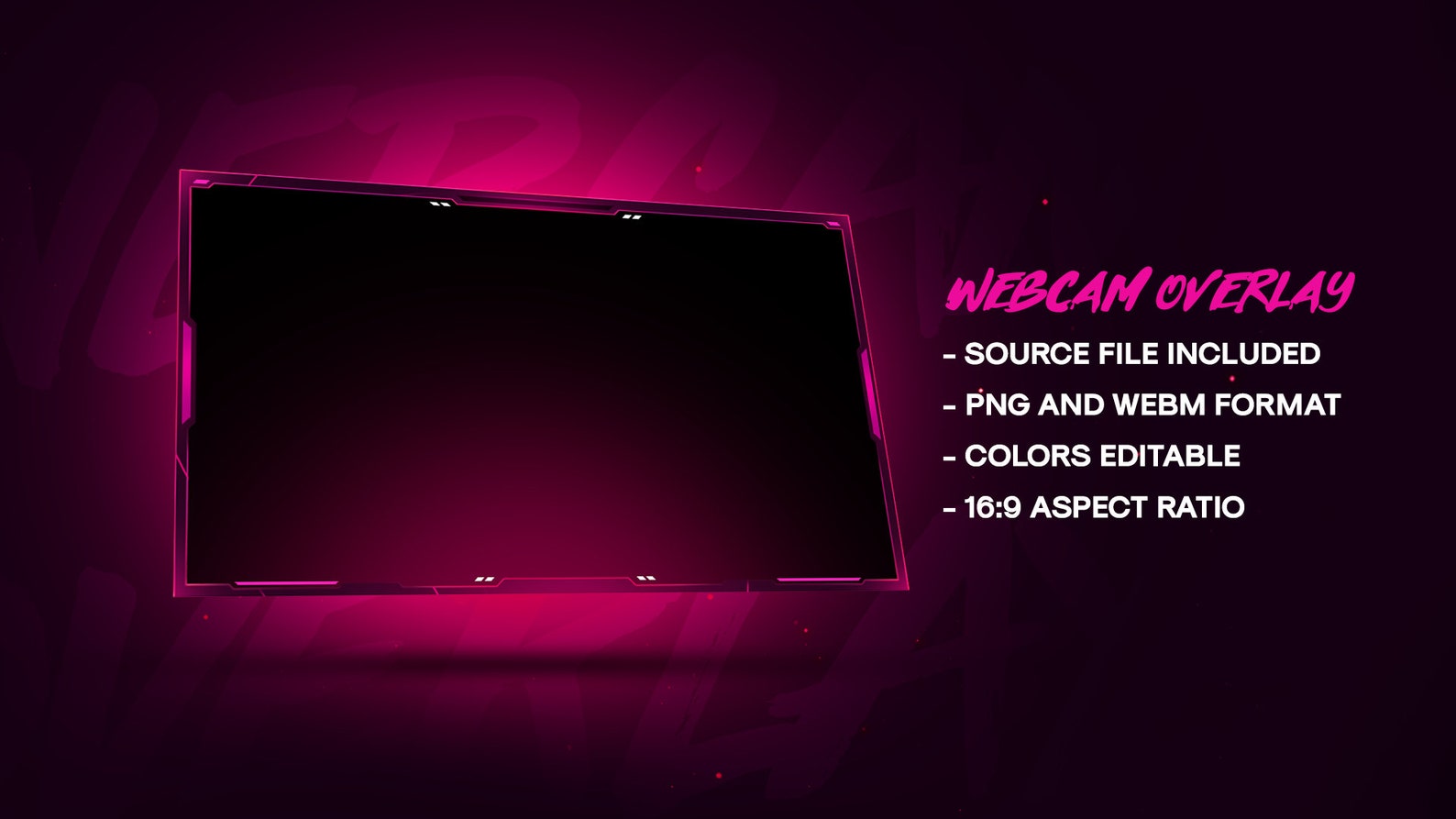 Clean Animated Webcam Overlay // Animated Webcam Overlay Template for ...