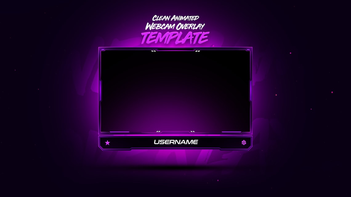 Clean Animated Webcam Overlay /animated Twitch Webcam Overlay/twitch ...