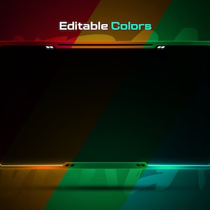 Minimal Animated Webcam Overlay // Animated Red Webcam Overlay Template ...