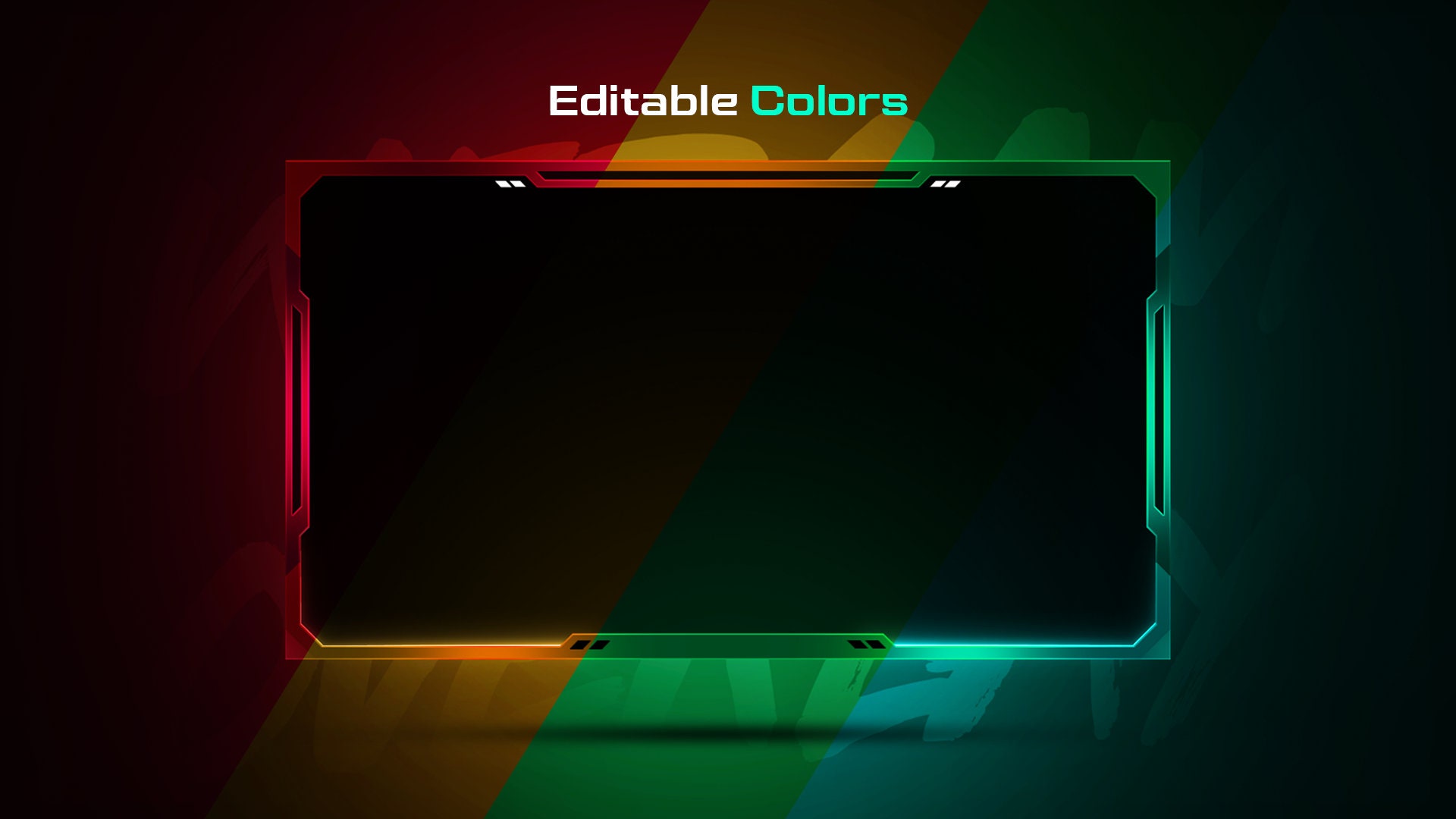 Minimal Animated Webcam Overlay // Animated Red Webcam Overlay Template ...