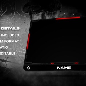 COD Modern Warfare Webcam Overlay // Animated Webcam Overlay Template ...