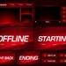 Red Stream Overlay Package: Clean Twitch Theme (PSD+PNG) - Etsy UK