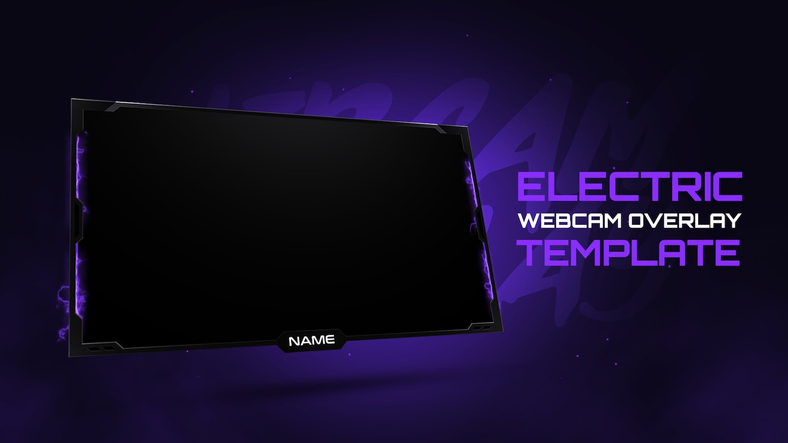 Animated Electric Webcam Overlay / Twitch Electric Webcam Frame ...
