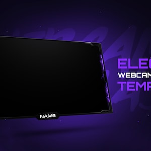 Animated Electric Webcam Overlay / Twitch Electric Webcam Frame ...