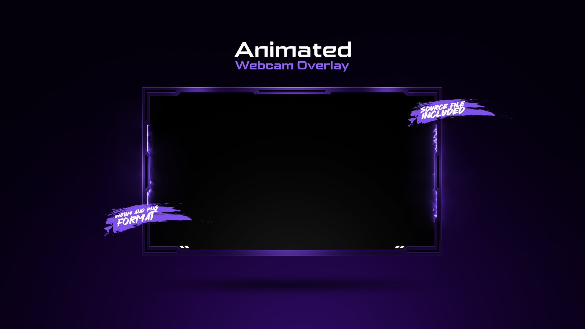 Animated Electric Webcam Overlay // Electric Animated Webcam Overlay ...