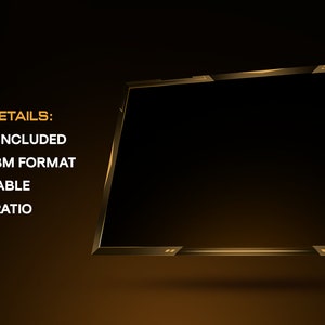 Minimal Yellow Webcam Overlay // Animated Webcam Overlay Template - Etsy