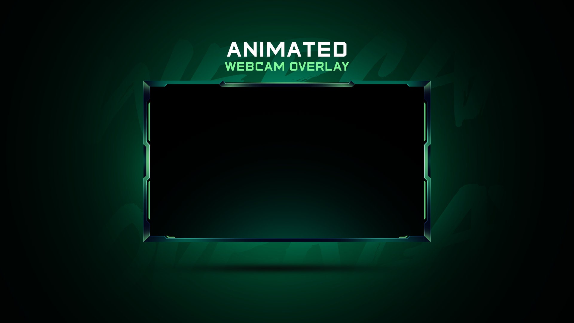 Clean Animated Webcam Overlay // Animated Green Webcam Overlay Template ...