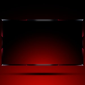Red Animated Webcam Overlay: Minimalist Stream Overlay Template - Etsy