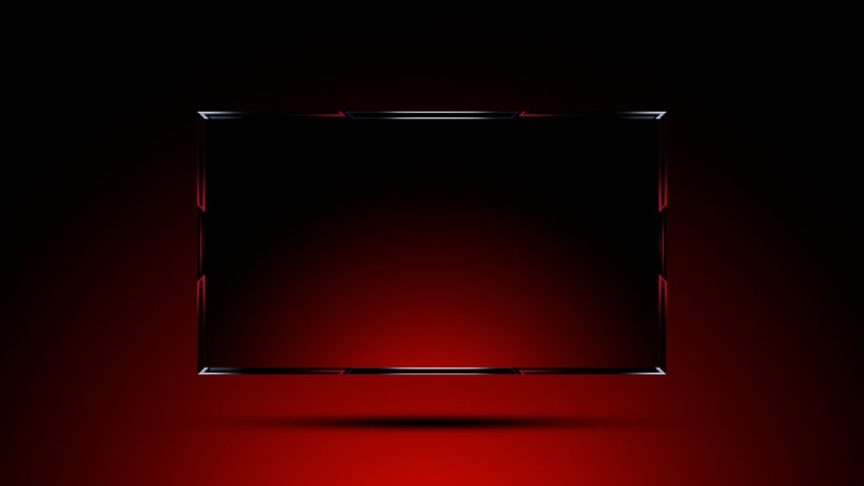 Red Animated Webcam Overlay: Minimalist Stream Overlay Template - Etsy