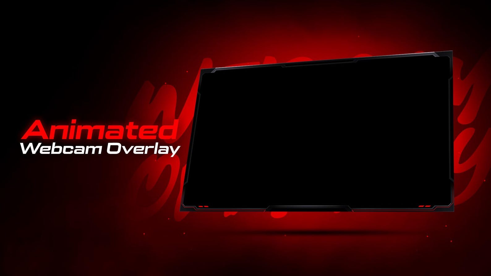 Animated Red Webcam Overlay: Streamer Facecam Template - Etsy