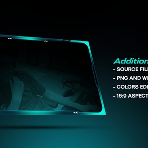 Animated Light Blue Webcam Overlay: Clean Stream Template - Etsy