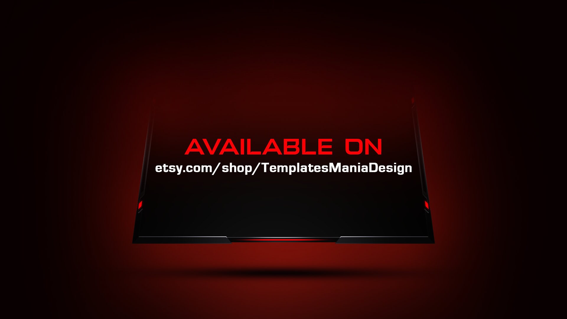 Animated Black & Red Webcam Overlay // Clean Webcam Overlay Template ...