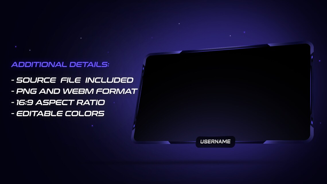 Animated Rounded Webcam Overlay Template/twitch Stream Overlays/facecam Overlay/facecam Animated ...