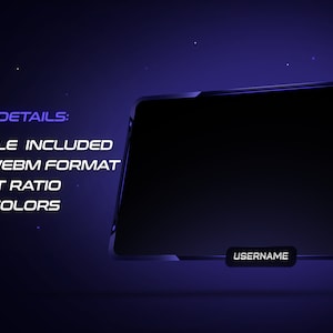 Animated Rounded Webcam Overlay Template/twitch Stream Overlays/facecam Overlay/facecam Animated ...
