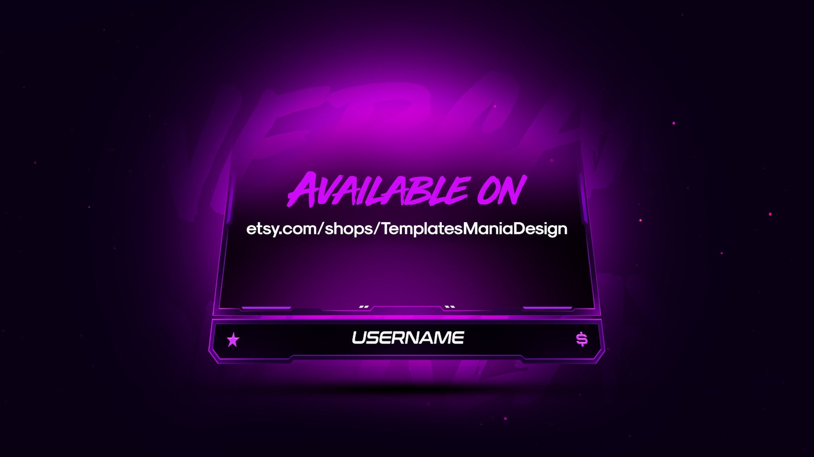 Buy Clean Animated Webcam Overlay /animated Twitch Webcam Overlay ...