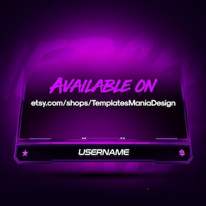 Clean Animated Webcam Overlay /animated Twitch Webcam Overlay/twitch ...