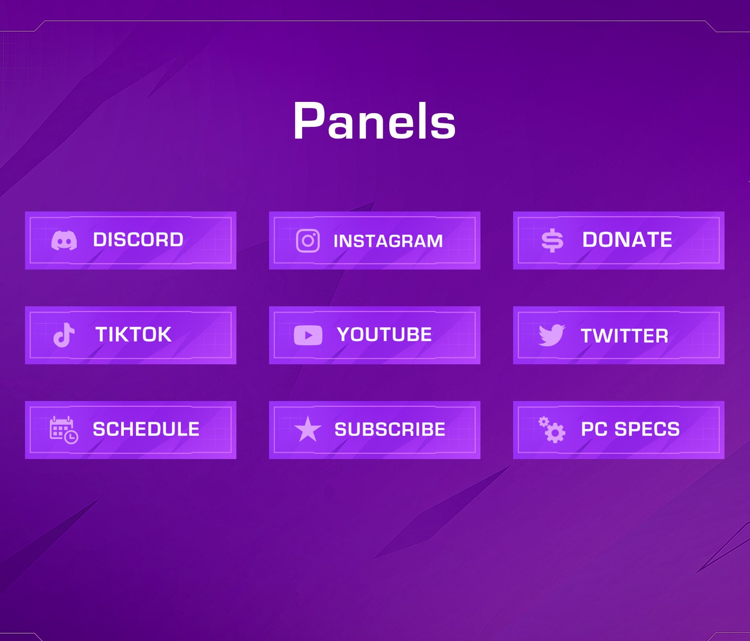 Apollo Stream Overlay Pack/ Minimal Full Stream Overlay Pack Template ...