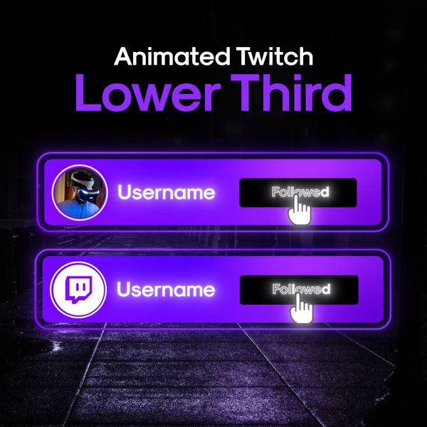 Animated Social Media Pop Ups for Youtube, Twitch, Kick Social Media Lower Thirds Social Media ...