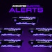 Animated Electric Stream Alerts // Animated Twitch Alerts // Purple ...