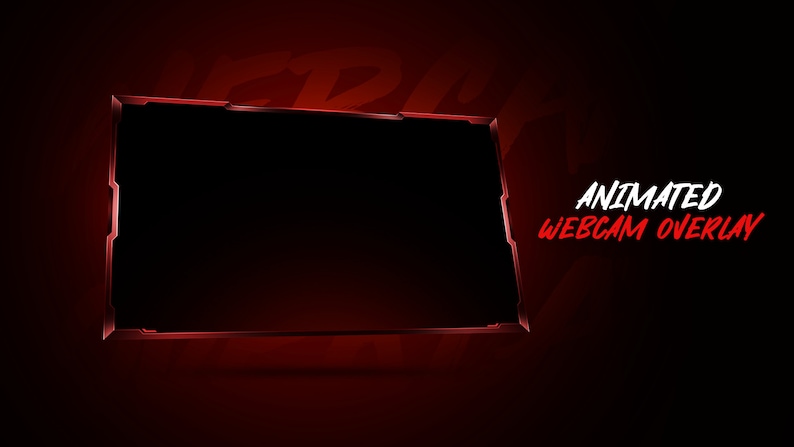 Animated Clean Webcam Overlay // Twitch Overlay // Stream Overlay - Etsy
