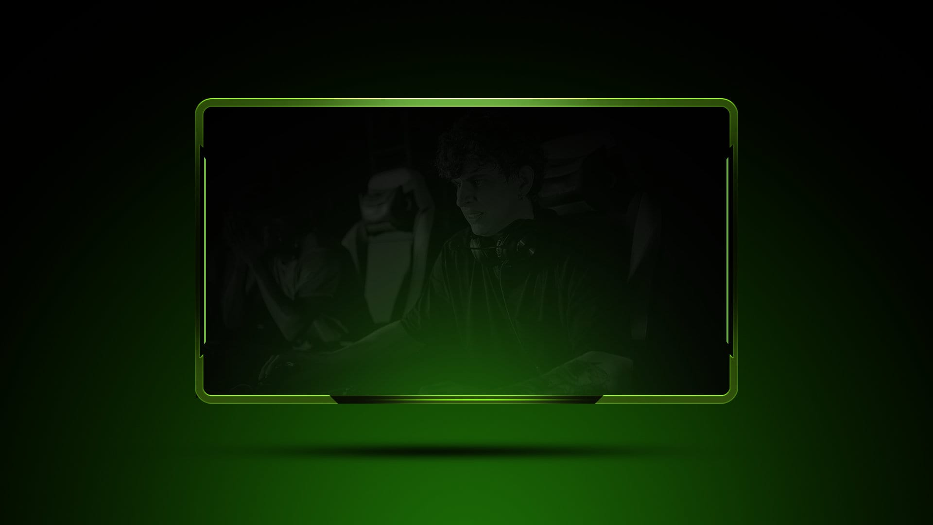 Clean Animated Webcam Overlay // Rounded Green Webcam Overlay Template ...