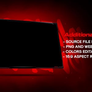 Animated Red Webcam Overlay: Streamer Facecam Template - Etsy