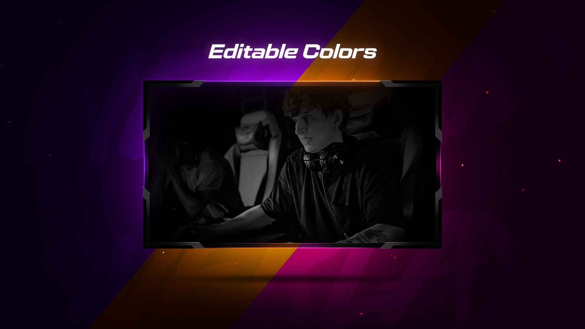 Animated Neon Webcam Overlay // Purple Webcam Overlay Template ...