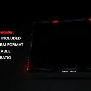 Modern Animated Webcam Overlay // Animated Black and Red Webcam Overlay ...
