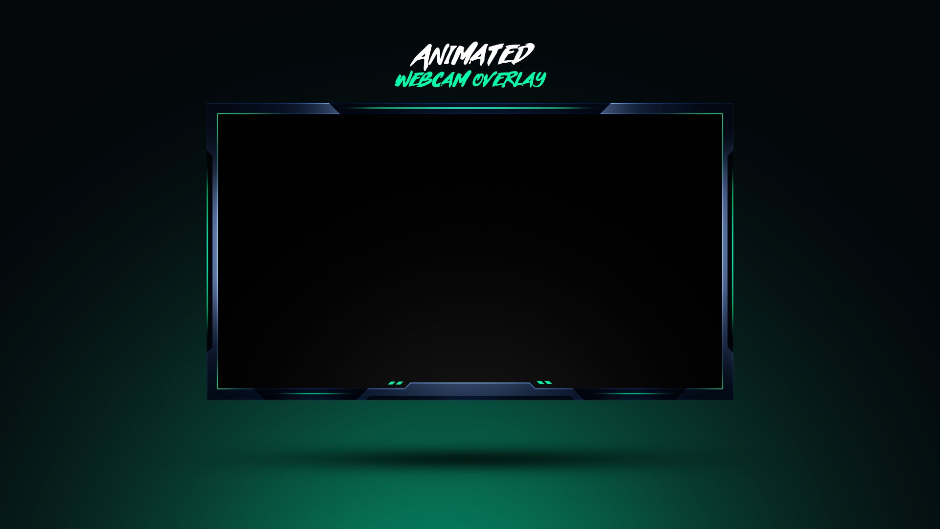 Animated Green Webcam Overlay: Clean Twitch Stream Facecam Template - Etsy