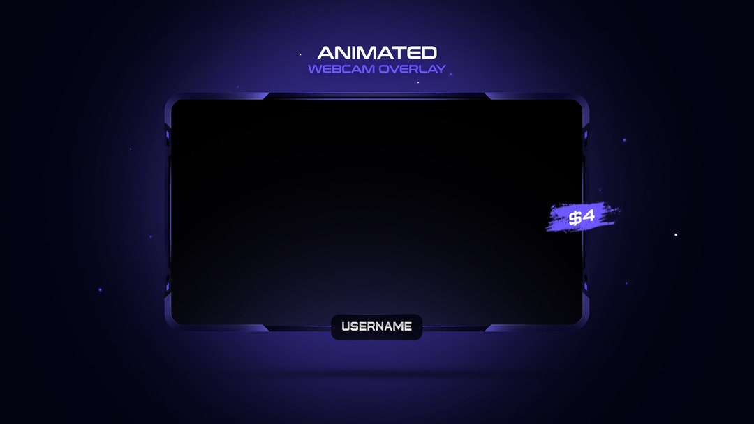 Animated Rounded Webcam Overlay Template/twitch Stream Overlays/facecam ...
