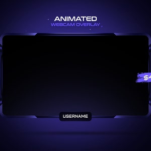 Animated Rounded Webcam Overlay Template/twitch Stream Overlays/facecam ...