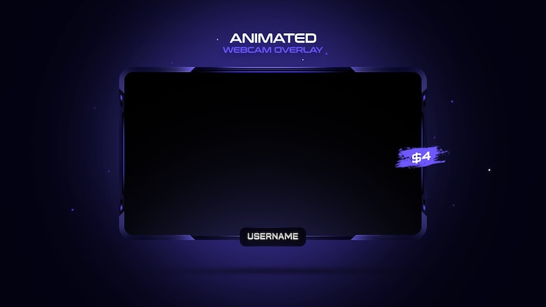 Animated Rounded Webcam Overlay Template/twitch Stream Overlays/facecam ...