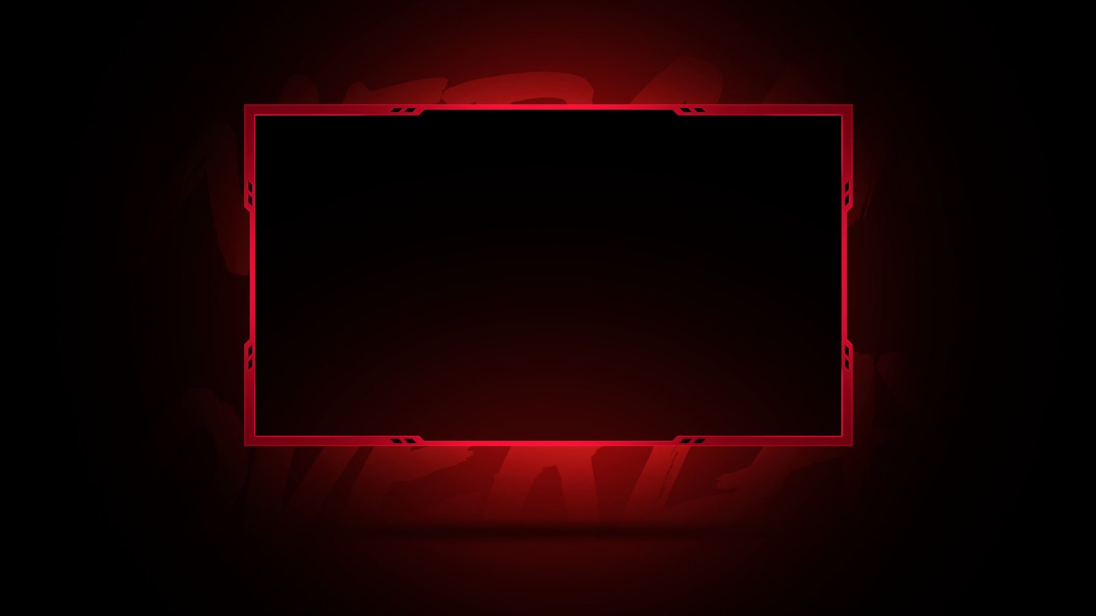 Clean Animated Red Webcam Overlay Template Premade Animated Webcam ...