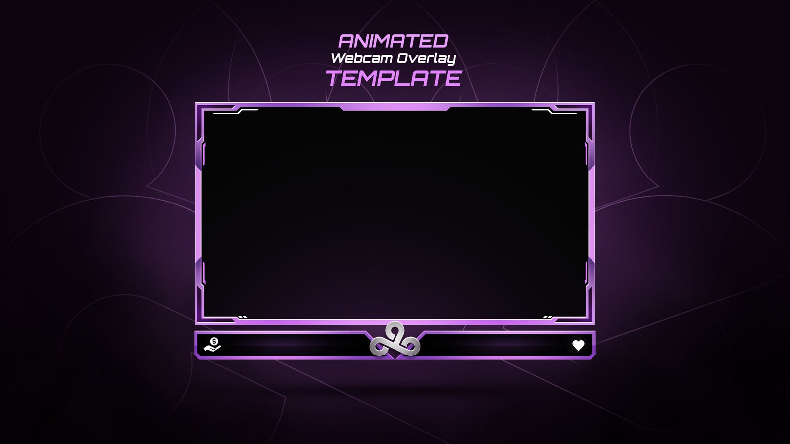 Animierte Webcam Overlay Vorlage/ Twitch Pink Webcam Frame - Etsy.de
