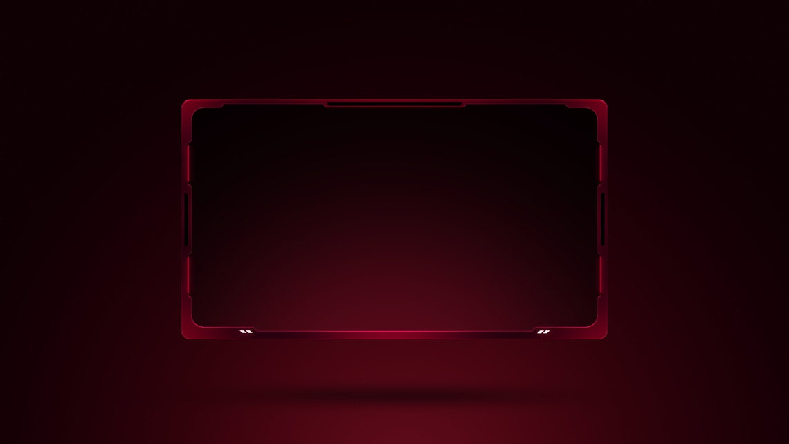 Animated Red Webcam Overlay Template: Rounded Stream Overlay - Etsy