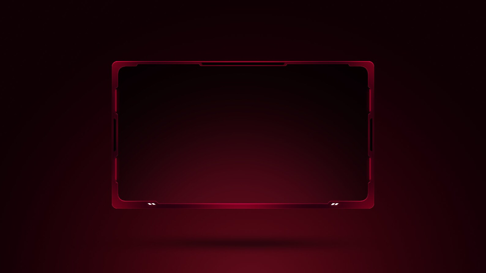 Animated Red Webcam Overlay Template: Rounded Stream Overlay - Etsy