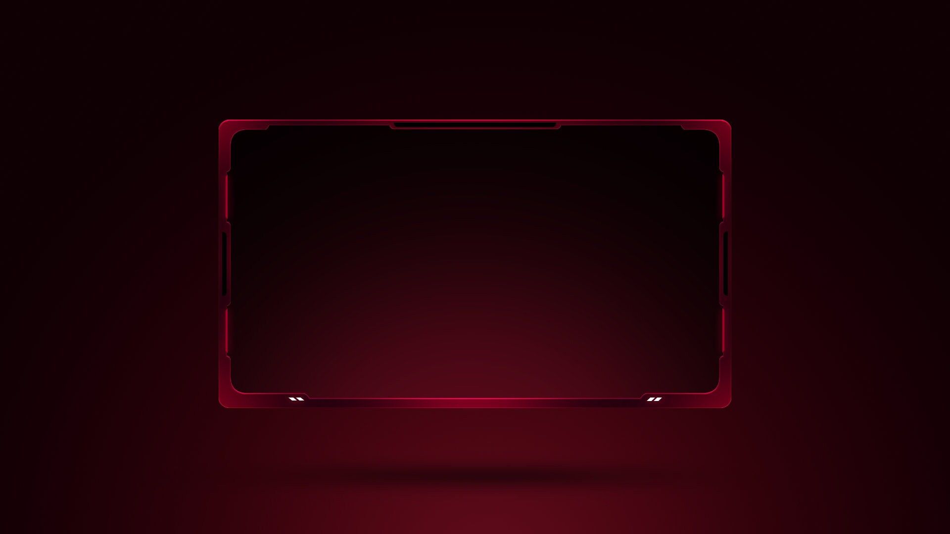 Animated Rounded Webcam Overlay Template // Red Webcam Overlay Template ...