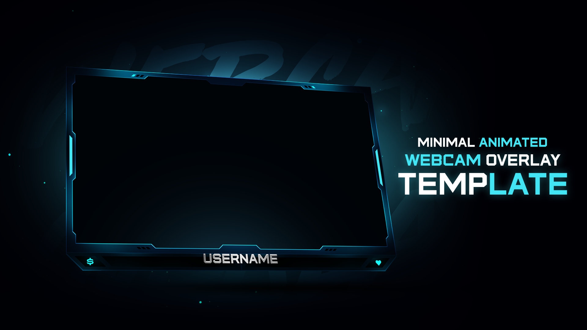 Minimal Animated Twitch Webcam Overlay Template - Etsy