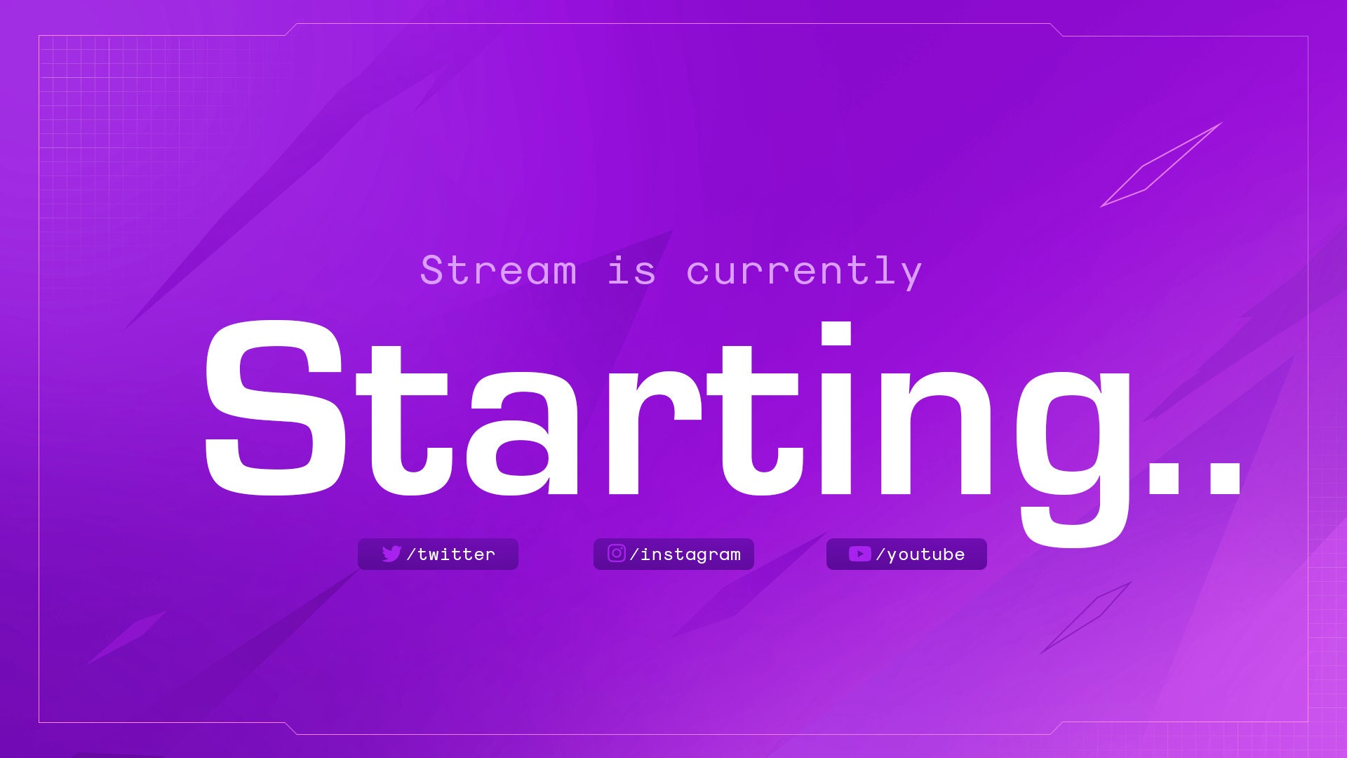 Apollo Stream Overlay Pack/ Minimal Full Stream Overlay Pack Template ...